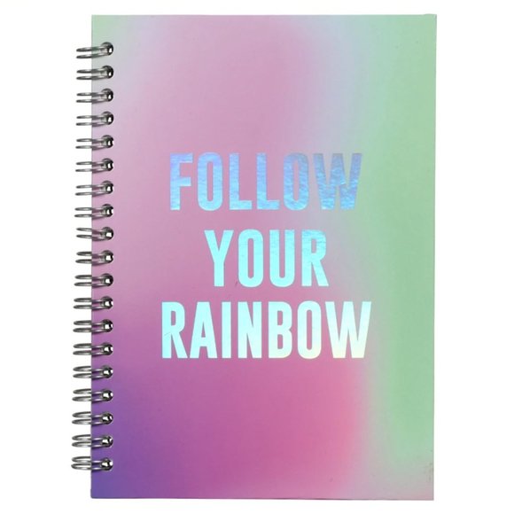Office | 315 Colorful Follow Your Rainbow Notebook | Poshmark